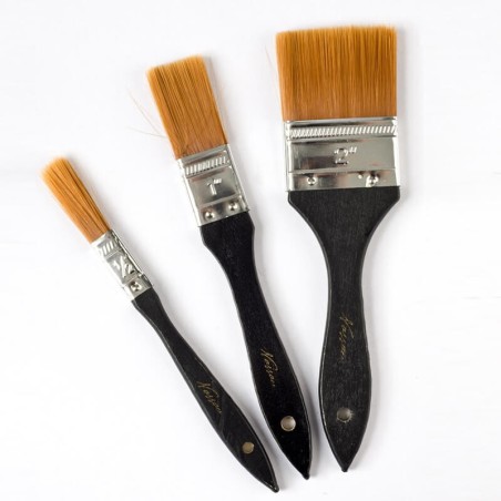 Set 3 pensule pictura bidinea sintetic Grafix - PictorShop