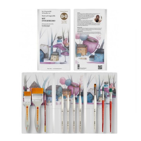Kit pensule acuarela Intermediary Kit Borciani Bonazzi - PictorShop