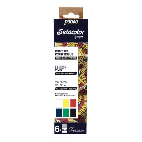 Set 6x21ml culori textile Setacolor Pebeo - PictorShop