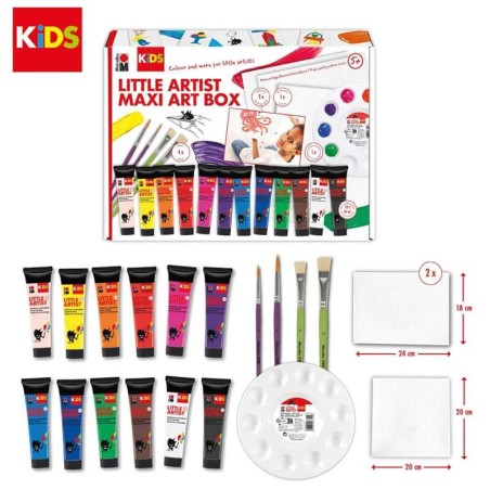 Set culori acrilice Little Artist Maxi Box Marabu - PictorShop