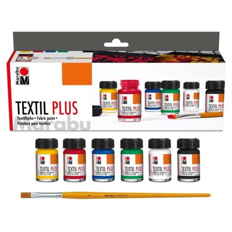 Set 6 culori textile Textil Plus Starter Marabu - PictorShop