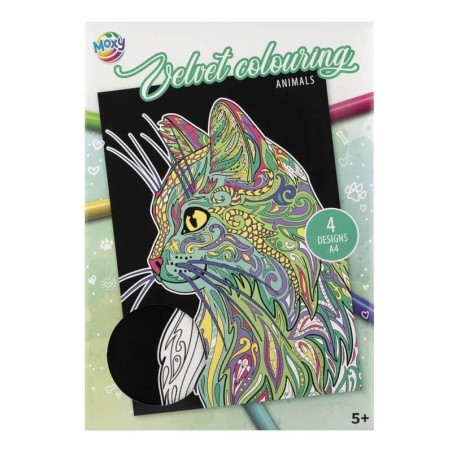 Set coli de colorat Velvet Animale - PictorShop