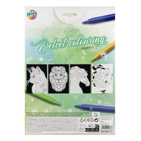 Set coli de colorat Velvet Animale - PictorShop
