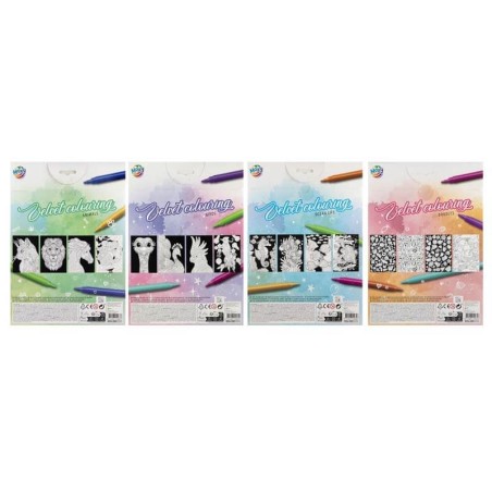 Set coli de colorat Velvet Animale - PictorShop
