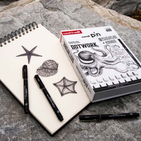 Set 8 linere Dotwork Starter Case Uni Pin - PictorShop