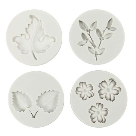 Matrita silicon 4 forme cu frunze - PictorShop